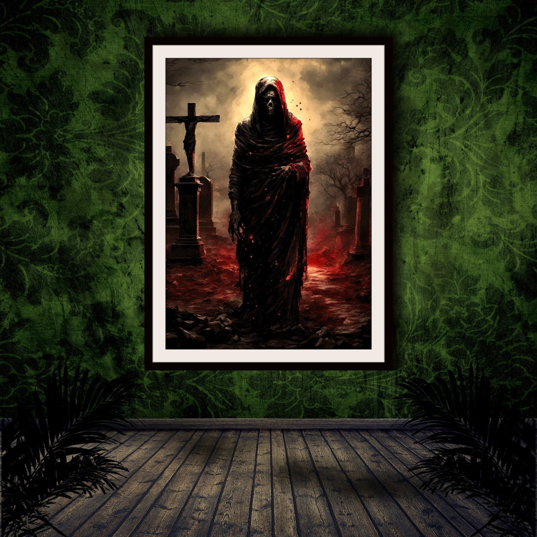AI Generated Image Dark Aesthetic Crypt Keeper Graveyard Dark Moody ...