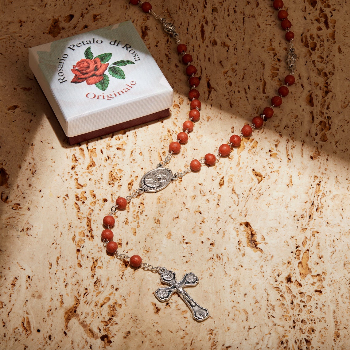 Rose Petals Rosary Beads the Original One From the Vatican - Etsy