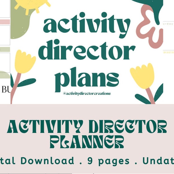 2024 Activity Director Planner - Etsy
