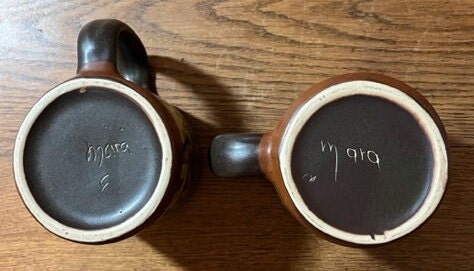 Mara Stoneware Pueblo Mugs 2 Gently Used - Etsy