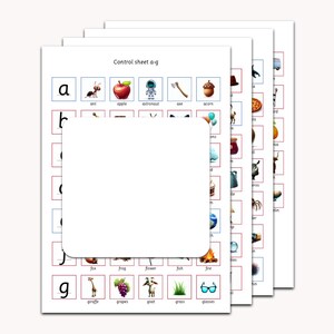 Beginning Letter Sounds Picture Sorting Card Set, Blue Vowels, Red ...