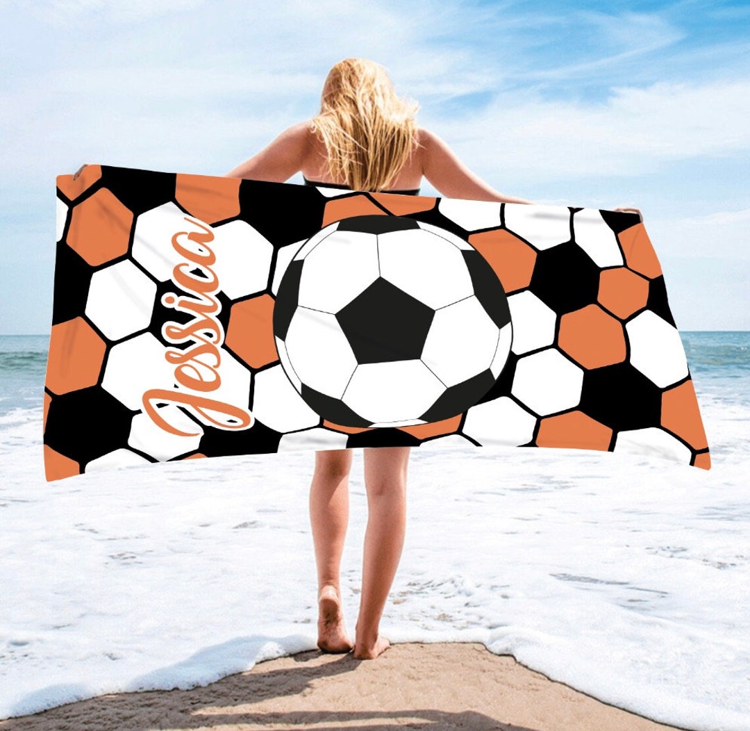 Soccer Team Gift Towel ,soccer Mom Beach Towel, Custom Sports Beach ...