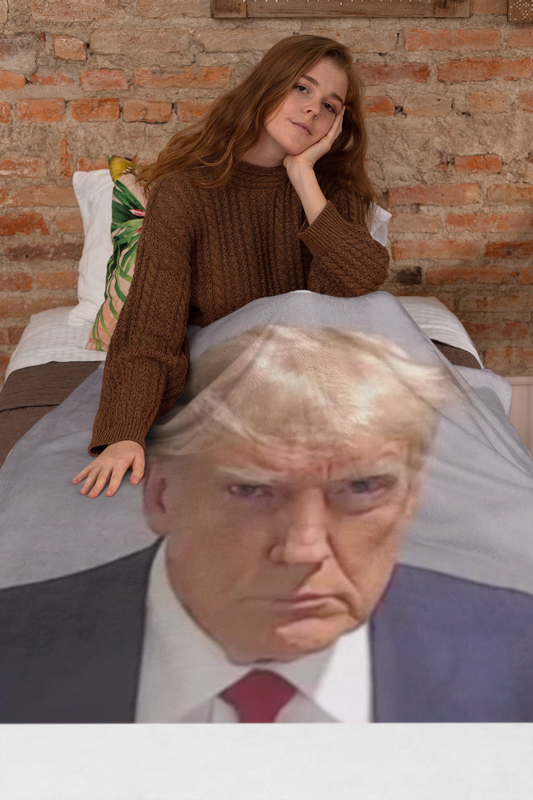 Trump Blanket Trump Mugshot Blanketdonald Trump Plush - Etsy Canada