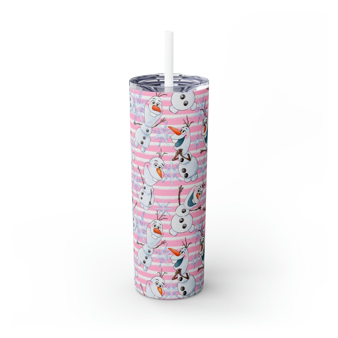 Olaf Skinny Tumbler With Straw, 20oz - Etsy