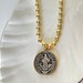Gold Plated St Benedict Protection Necklace: Catholic Charm - Etsy