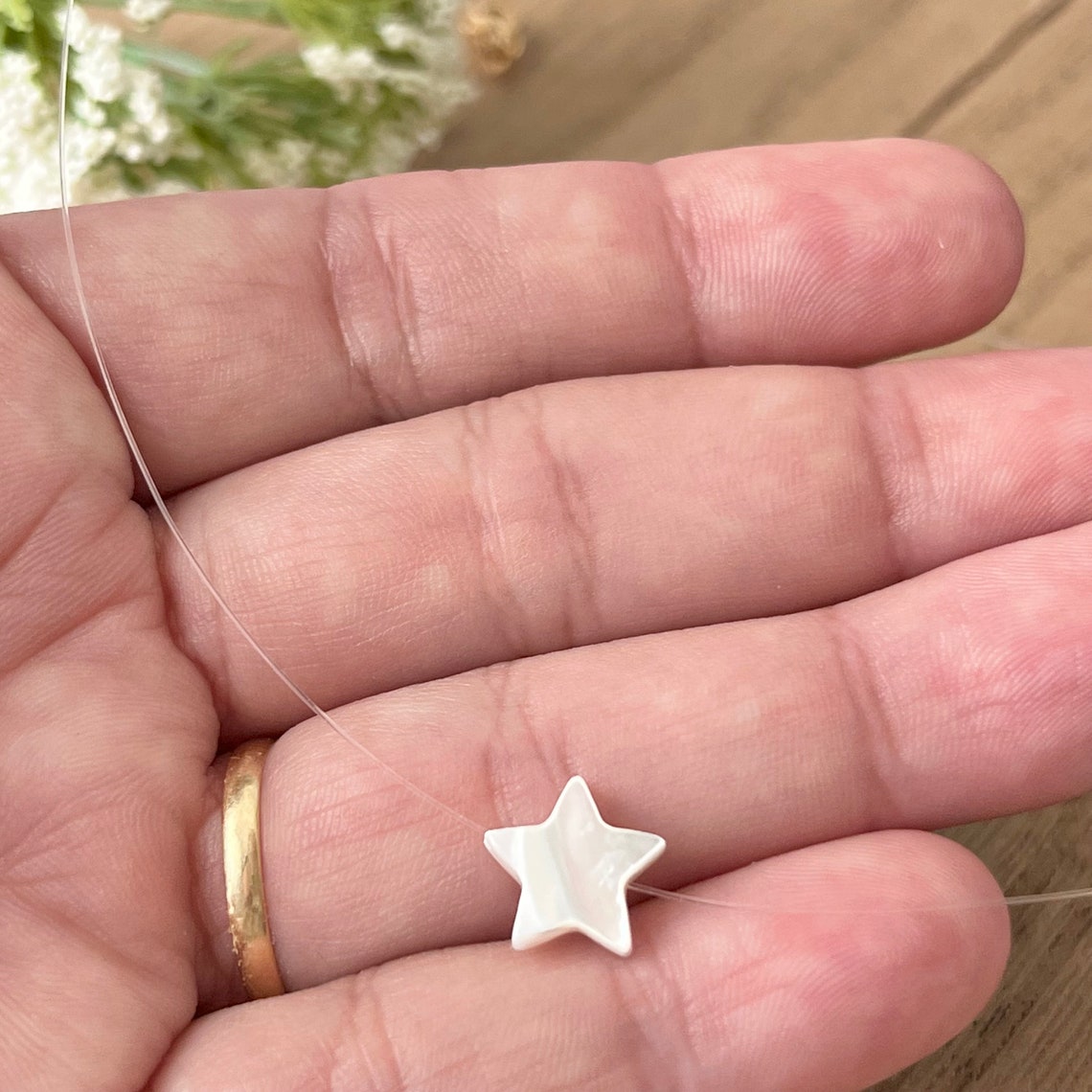 Invisible Necklace, Star Illusion Cord Necklace, Solitaire Pendant ...