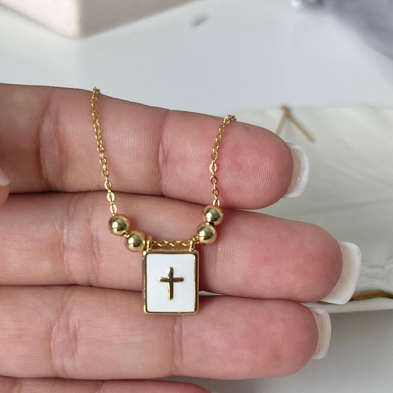 Scapular Necklace, Gold Scapular, Catholic Medal Necklace, Religious ...