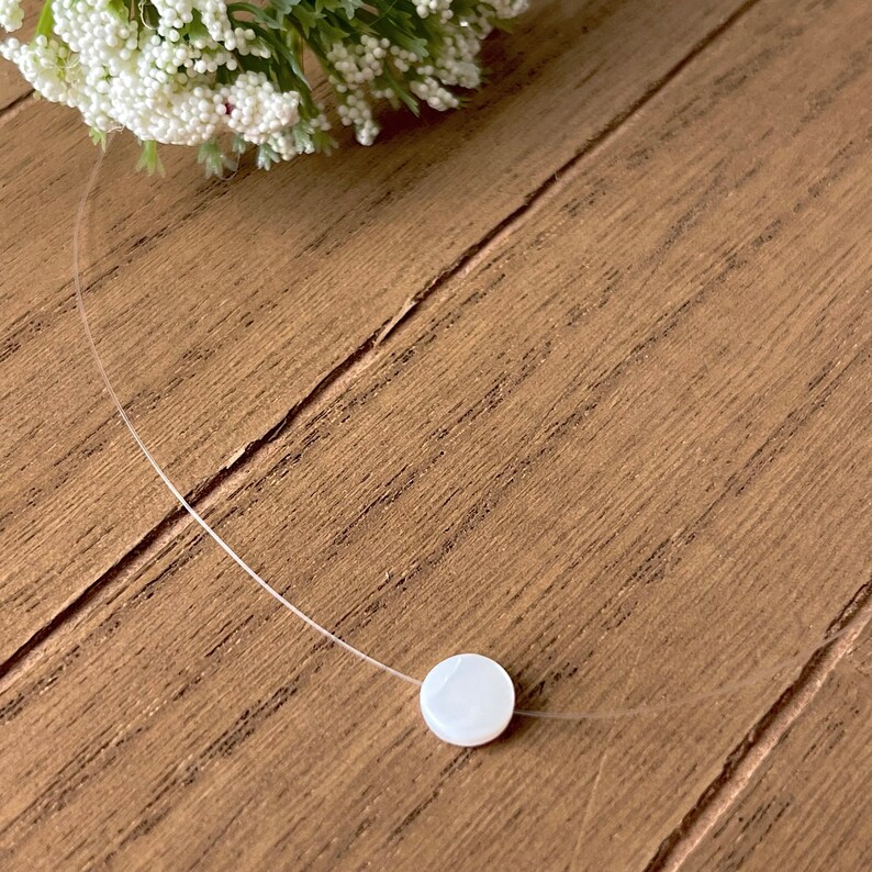 Invisible Necklace, Star Illusion Cord Necklace, Solitaire Pendant ...