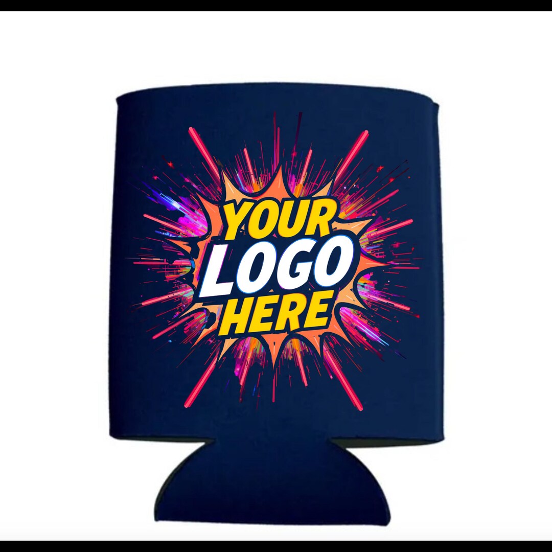 Custom Can Cooler, 12oz Personalized Logo Can Hugger, Party Favor - Etsy