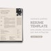 Minimalistic Resume Template, Structured Text Example, Professional ...