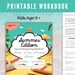Summer Cursive Handwriting Practice Worksheets for Kids, Printable ...