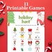 11 Printable Christmas Games for Kids for School Party or Family Game ...