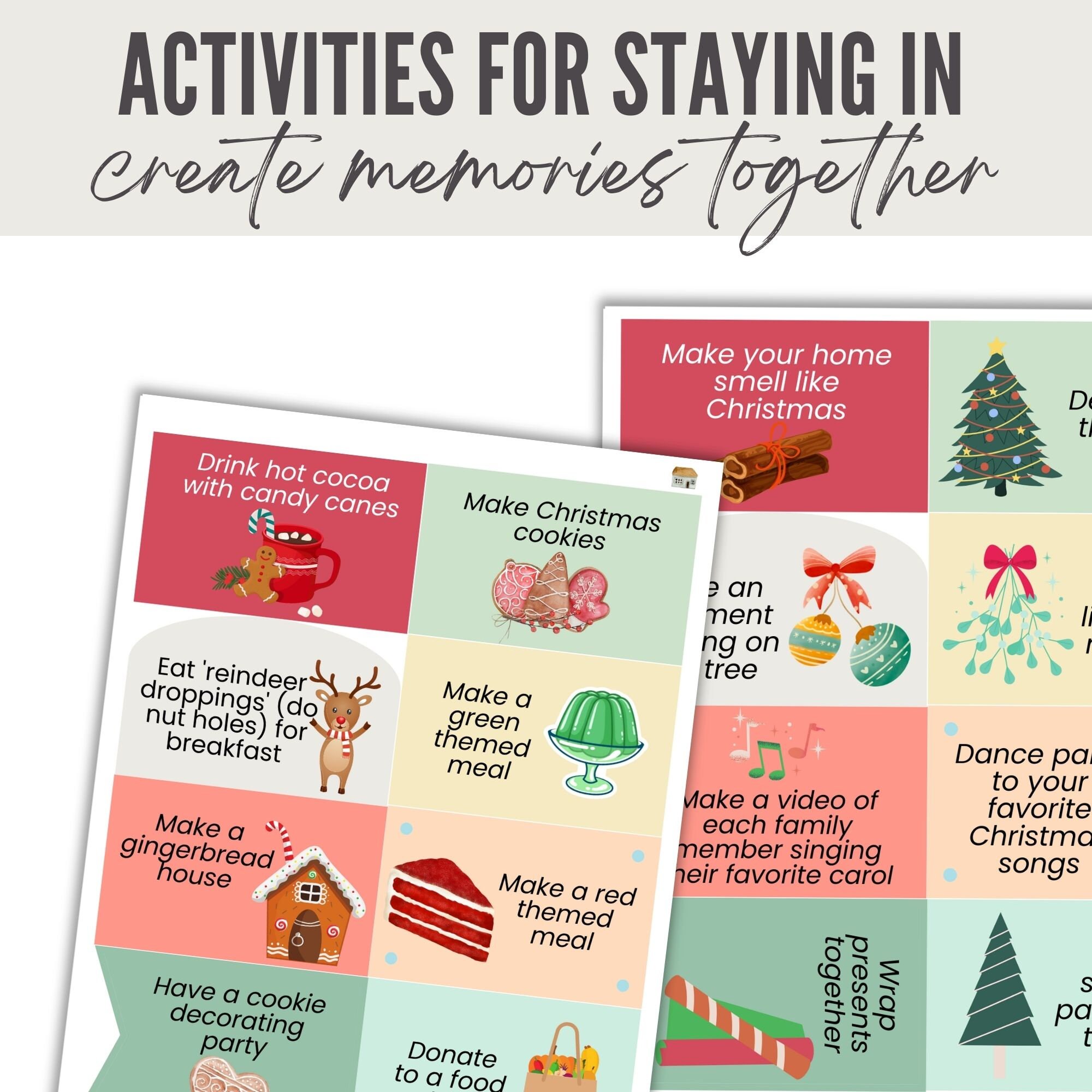 Printable Advent Activity for Kids and Families, DIY Kids Advent ...