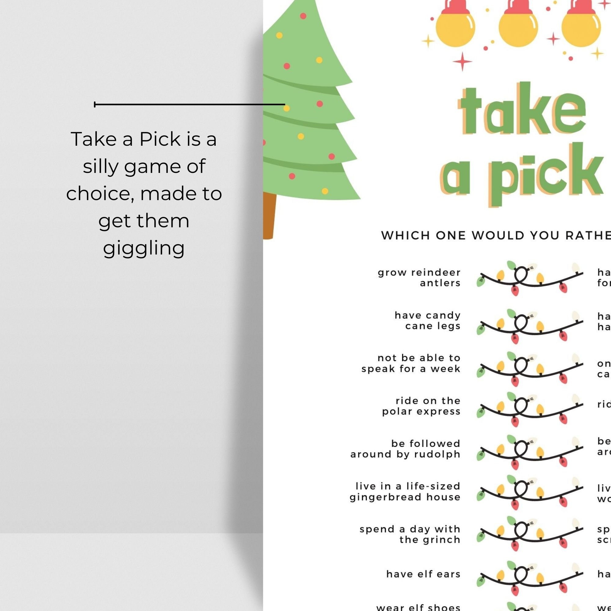 11 Printable Christmas Games For Kids For School Party Or Family Game