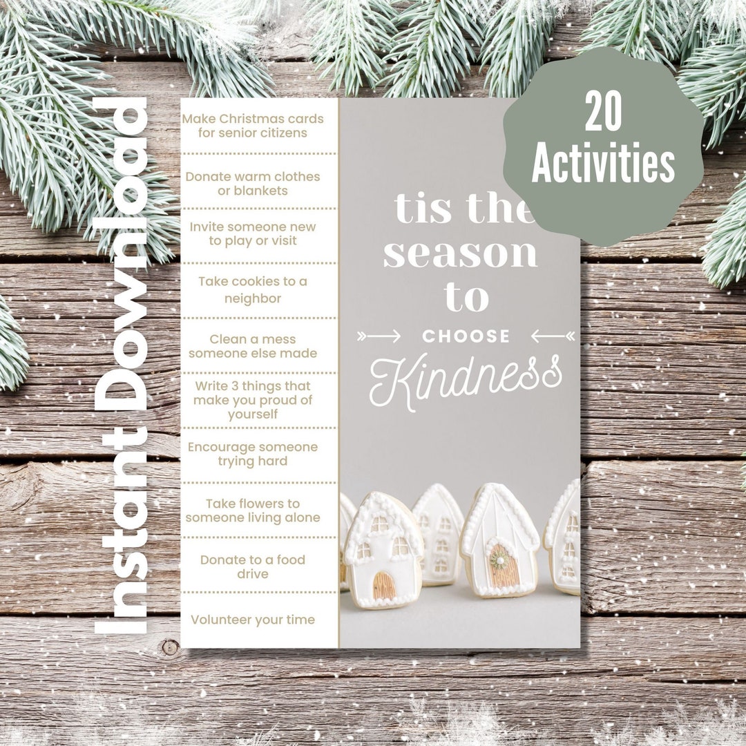 Printable Advent Activities for Kids, Fun Tear-off Christmas Activities ...