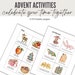 Printable Advent Activity for Kids and Families, DIY Kids Advent ...