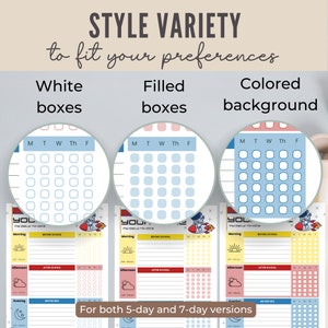 Outer Space Editable Kids Morning Routine Chart, Kids Daily Checklist ...