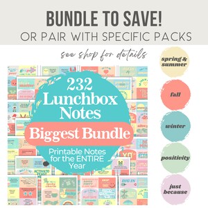 Printable Positive Affirmations Lunchbox Notes for Boys and Girls ...