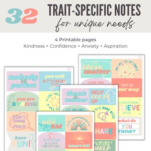 Printable Positive Affirmations Lunchbox Notes for Boys and Girls ...