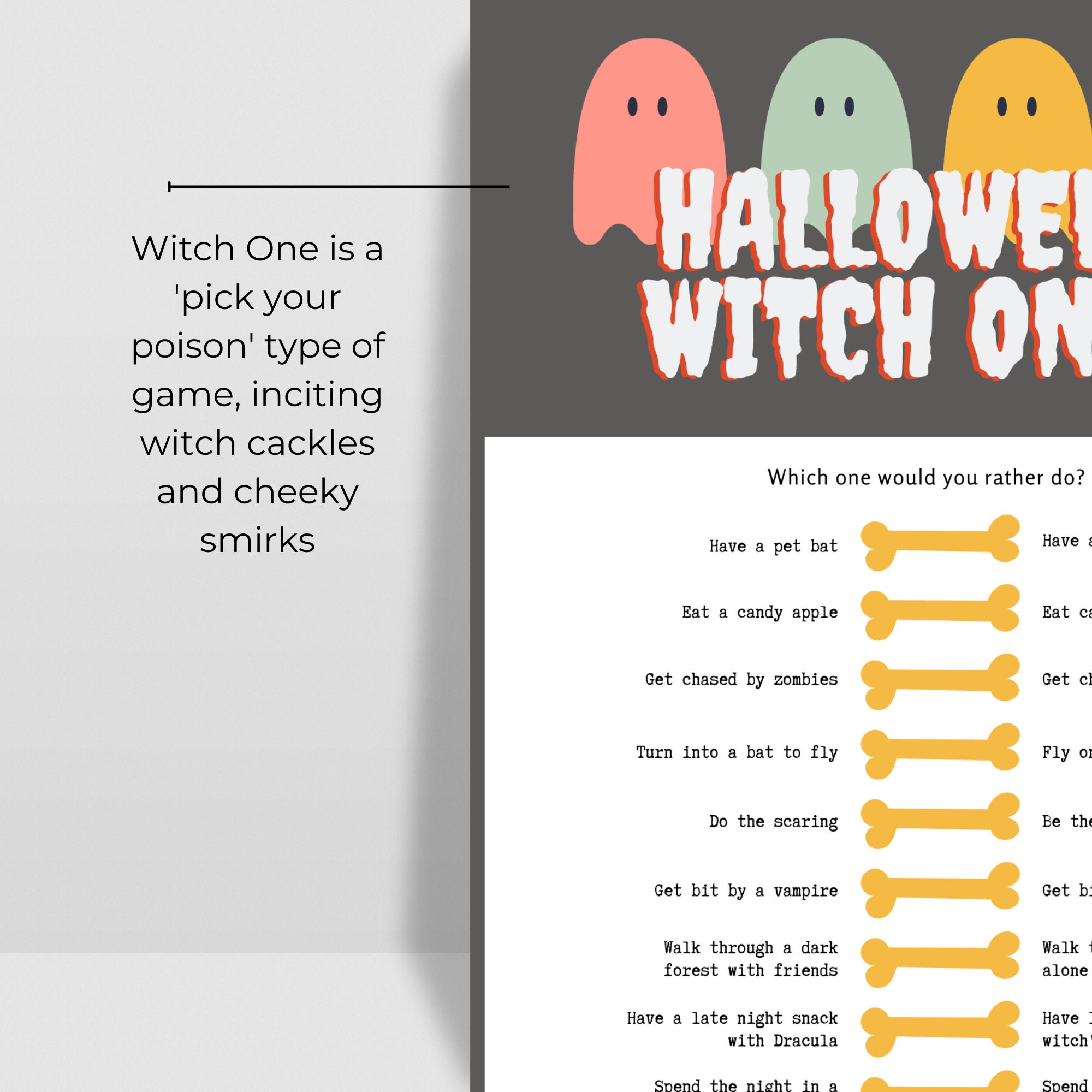 8 Printable Halloween Games for Kids for School Party or Family Game ...