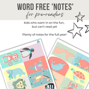 Printable Lunchbox Notes for Preschool and Kindergarten Boys and Girls ...