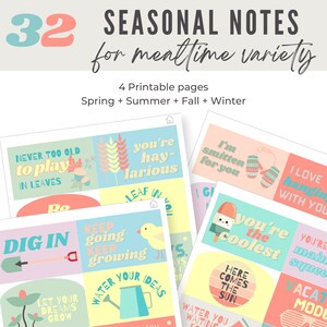 Printable Lunchbox Notes for Boys and Girls, Positive Affirmations and ...