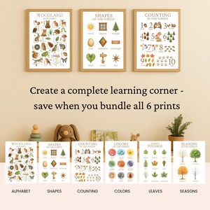 Woodland Alphabet Early Learning Printable, Gentle Classroom or Forest ...