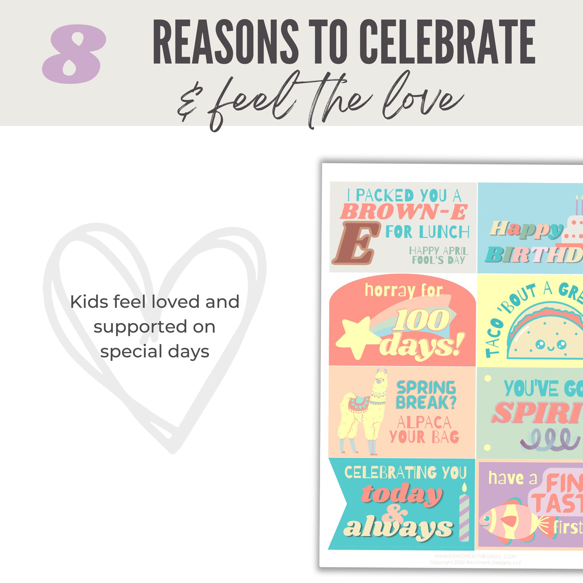 Printable Lunchbox Notes for Boys and Girls Just Because, Fruit, Veggie ...