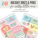 Winter Printable Lunchbox Notes for Boys and Girls, Christmas and ...