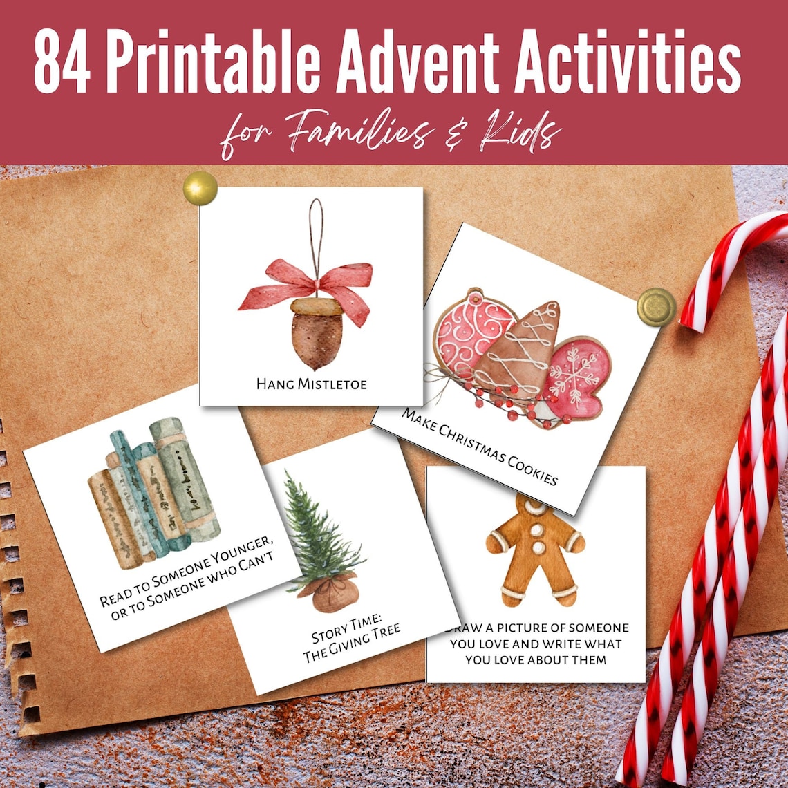 Printable Advent Activity for Kids and Families, DIY Kids Advent ...