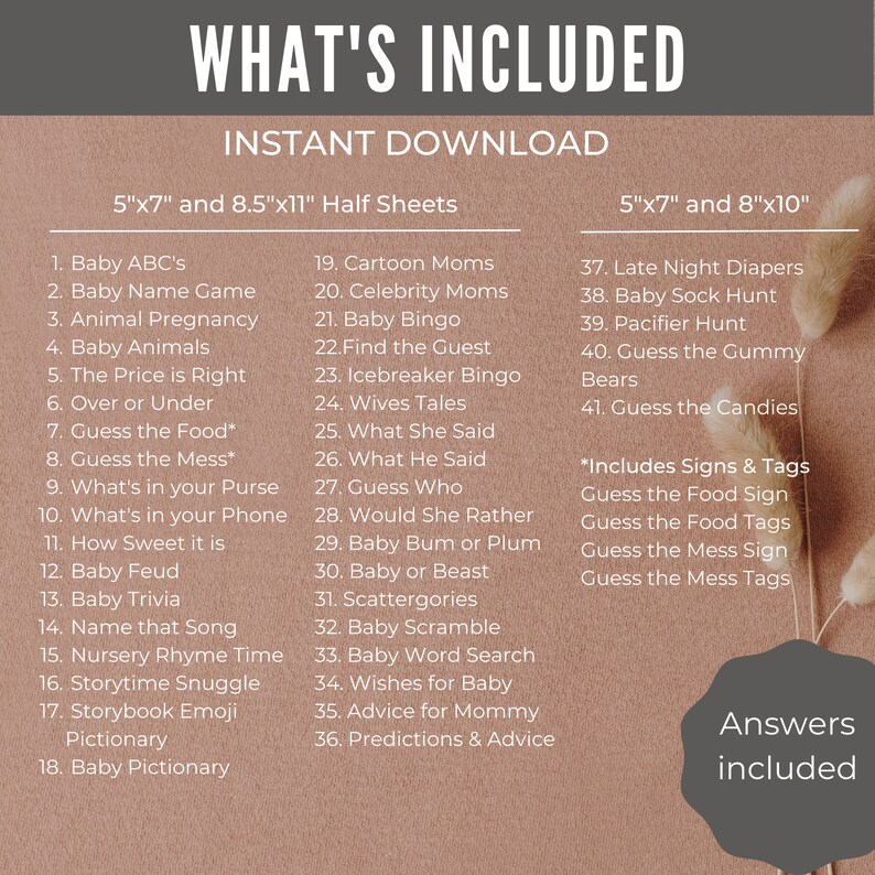 Minimalist Baby Shower Games Bundle, Printable Baby Sprinkle Activity ...