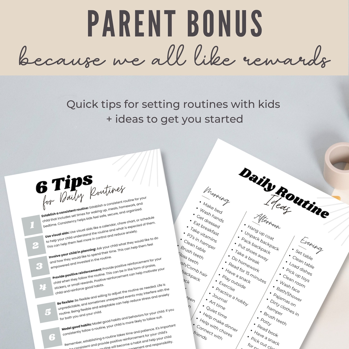 Rainbow Editable Kids Morning Routine Chart, Kids Daily Checklist ...