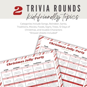 Printable Christmas Trivia Questions for Kids, Fun Holiday Trivia Game ...
