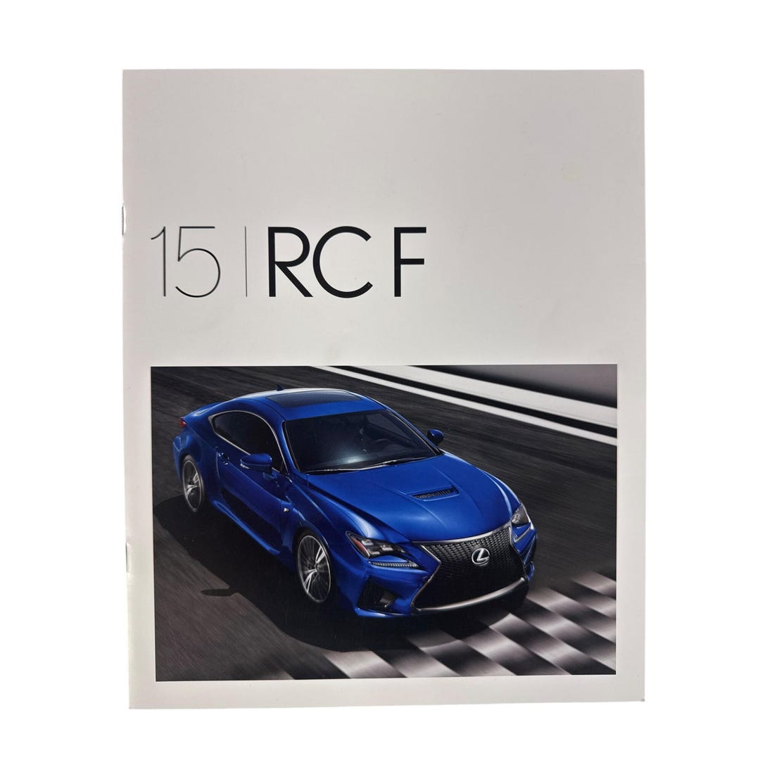 Original 2015 Lexus RCF Color Sales Brochure - Etsy