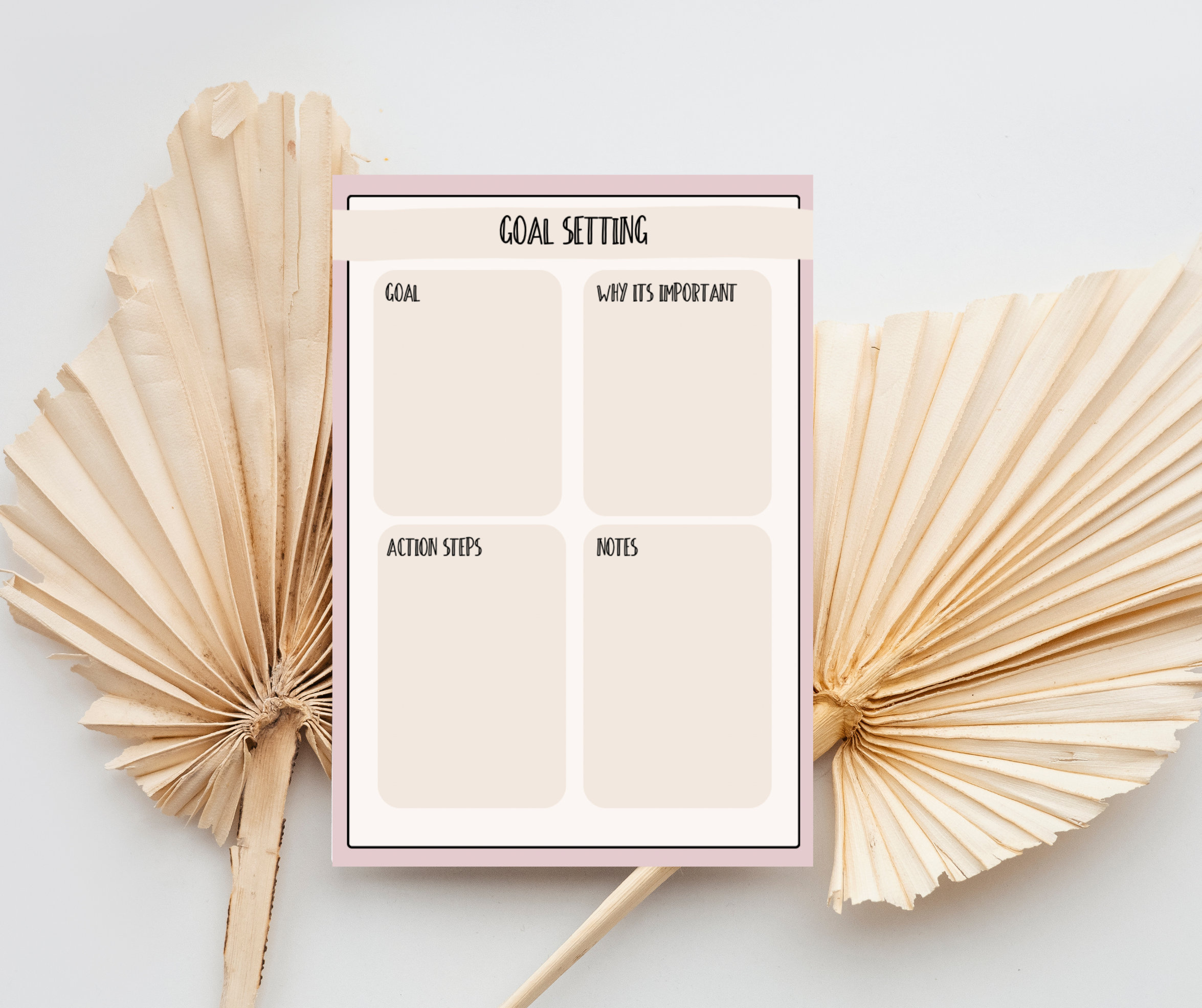 Goal Setting PDF Planning Sheet Monthly Goals Life - Etsy