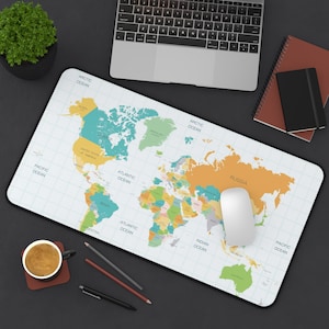 Discover the World Map Desk Pad, Learn, and Plan at Your Desk| Map Desk ...