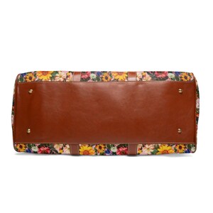 Travel Bag, Vibrate Flowers Design, Floral Carry-on, Waterproof Duffel ...