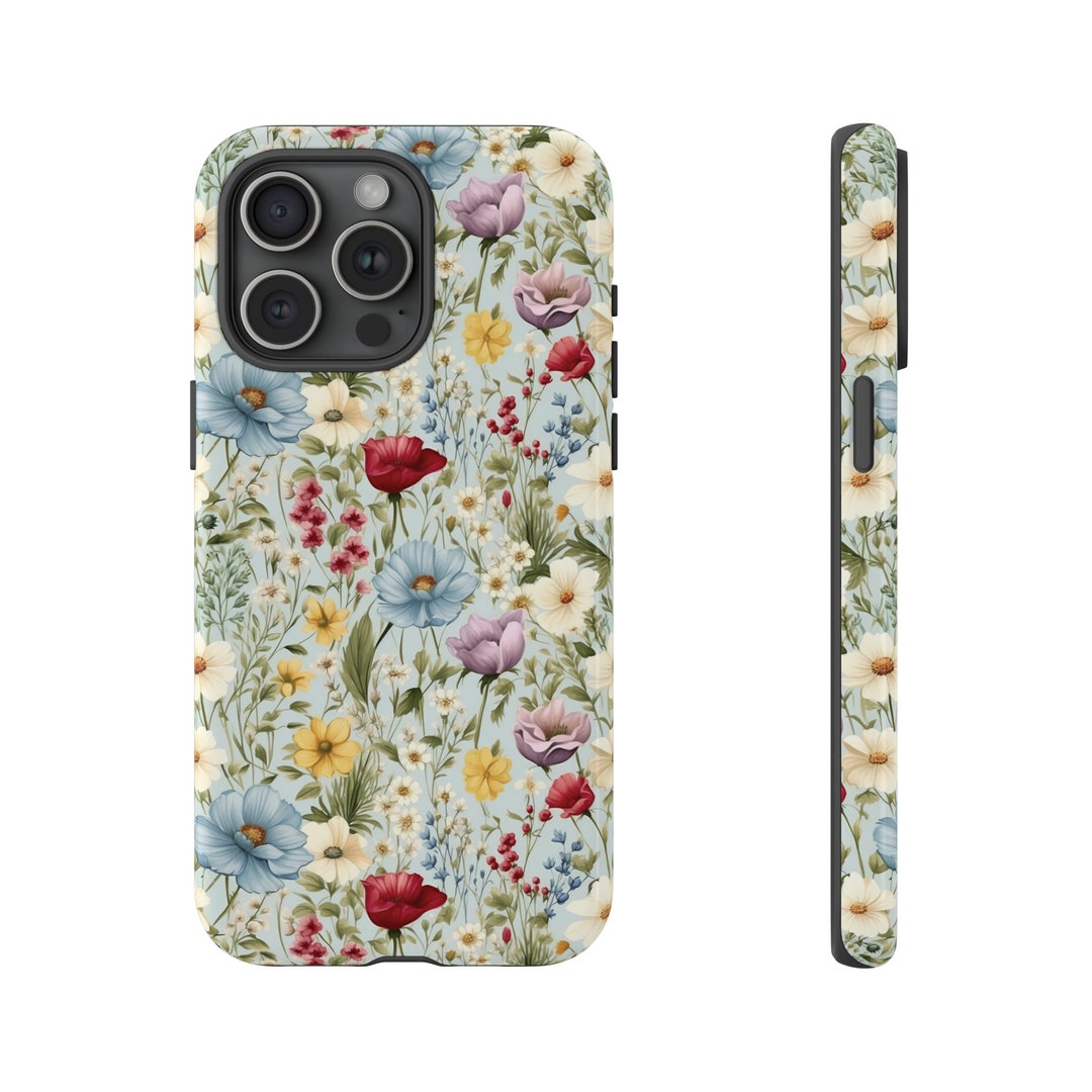 Cottagecore Floral Phone Case: Vintage Elegant Design - Etsy
