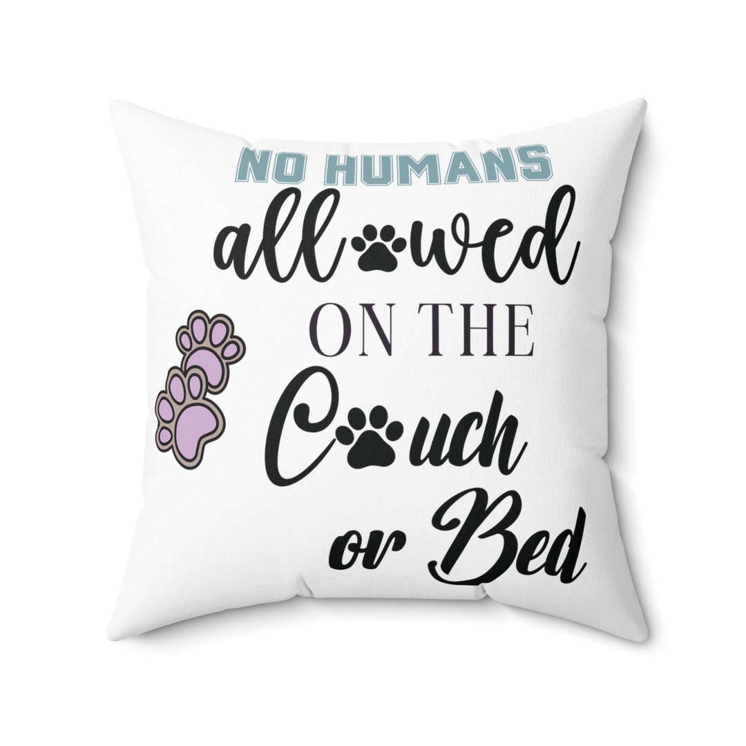 No Humans Allowed Pet Pillow: Dog Lover Home Decor - Etsy