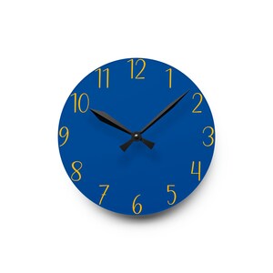Timeless Majesty: Regal Royal Blue Acrylic Wall Clock| Home Decor ...