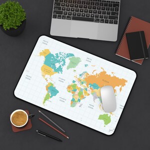 Discover the World Map Desk Pad, Learn, and Plan at Your Desk| Map Desk ...