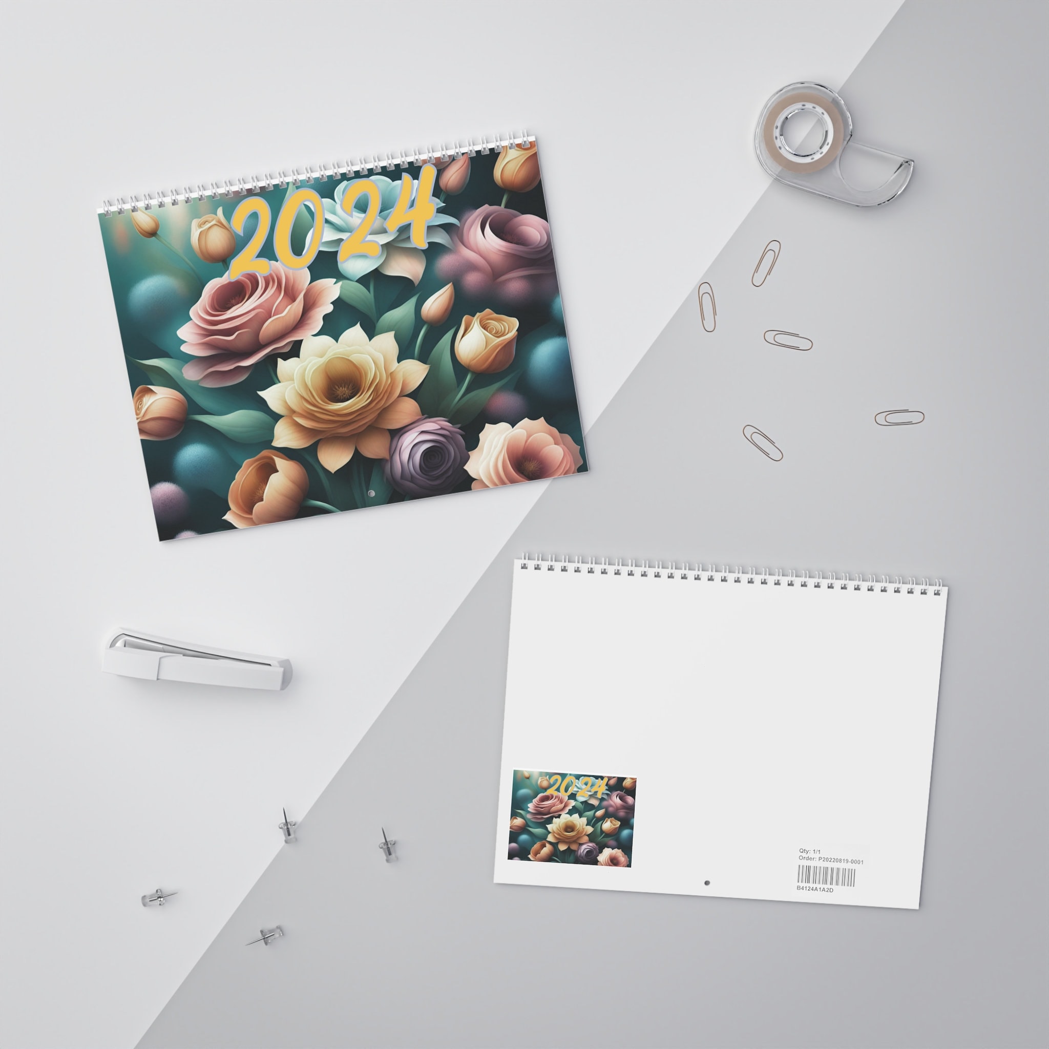 Botanical Bliss Calendar Floral 2024's Seasons Floral Flourishes ...