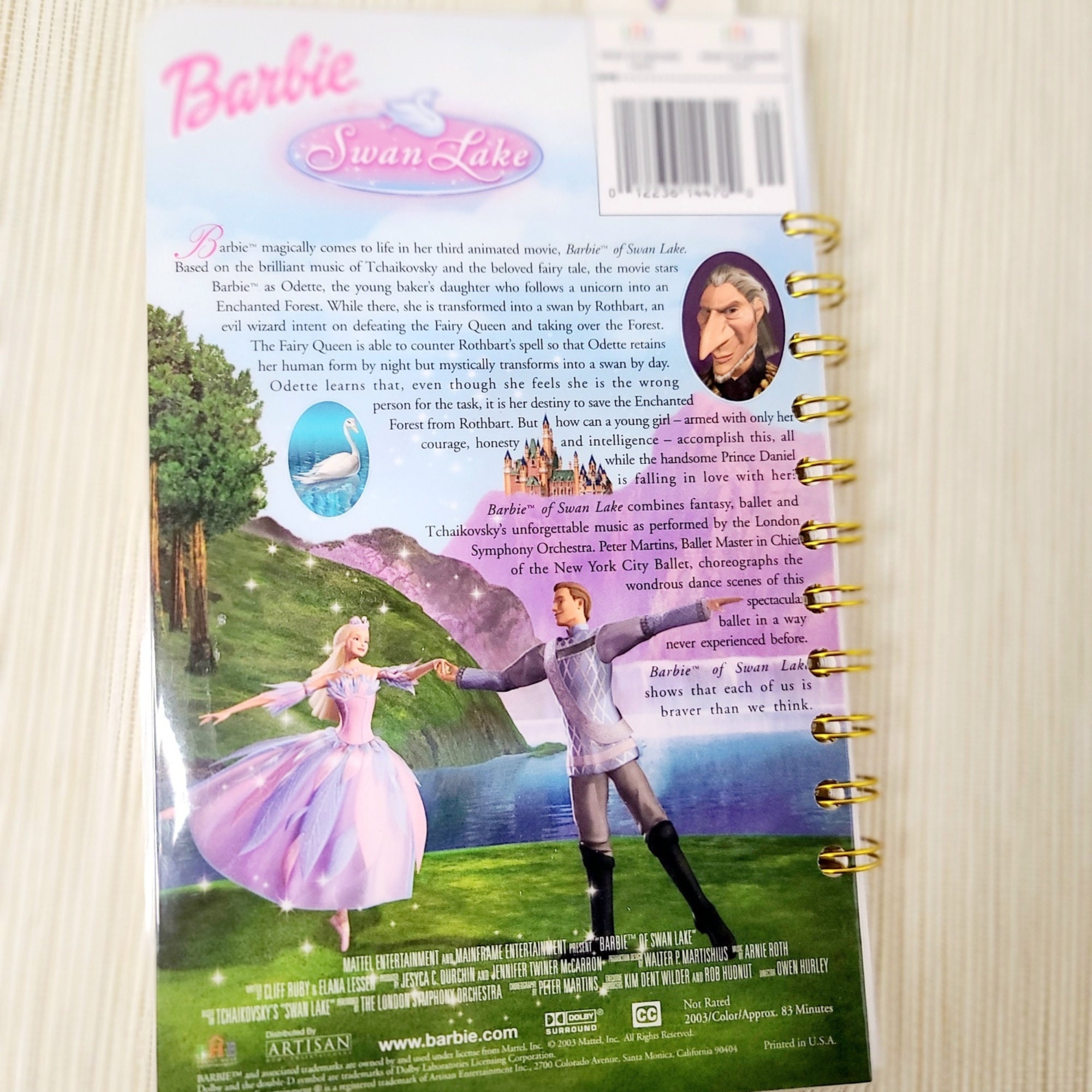 Barbie of Swan Lake VHS Journal, Upcycled VHS Notebook, Retro Notepad ...