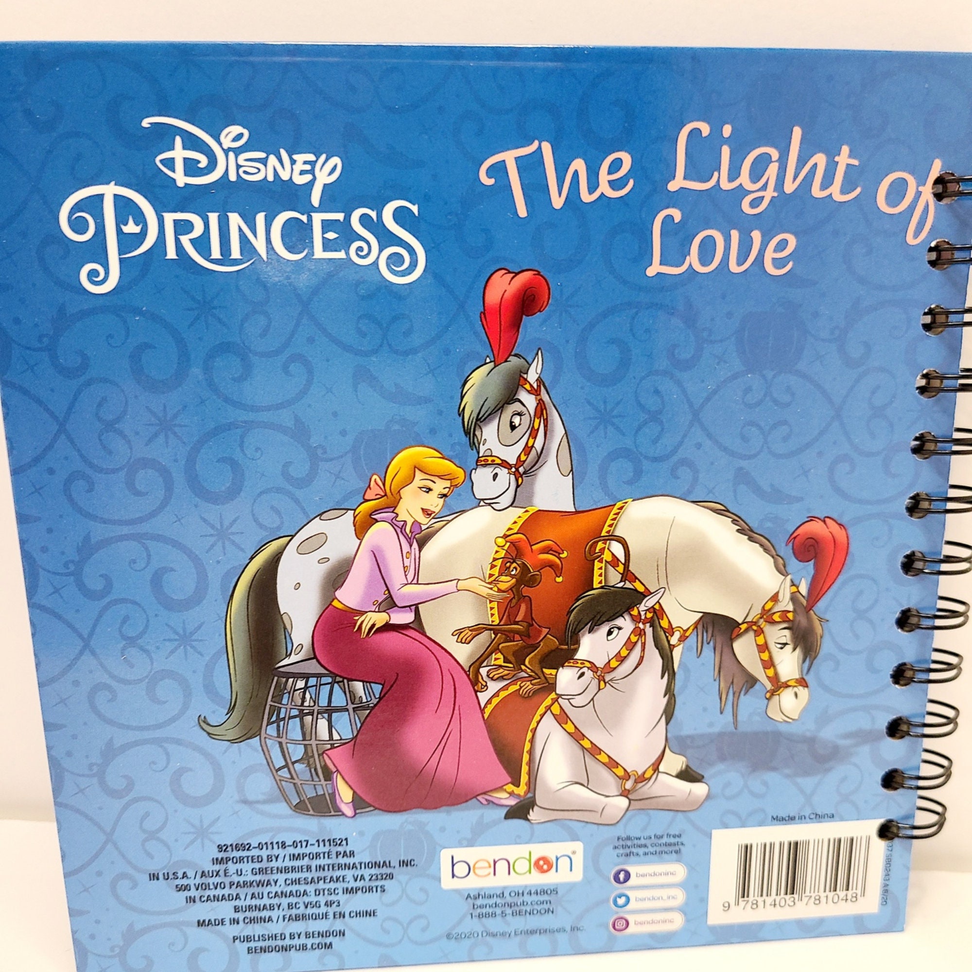 Disney Princess Autograph Book, Repurposed Cinderalla Story, Upcycled ...