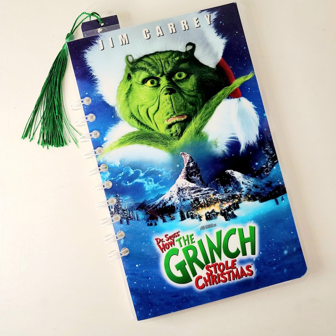 Dr. Seuss' How the Grinch Stole Christmas Journal, Upcycled VHS ...