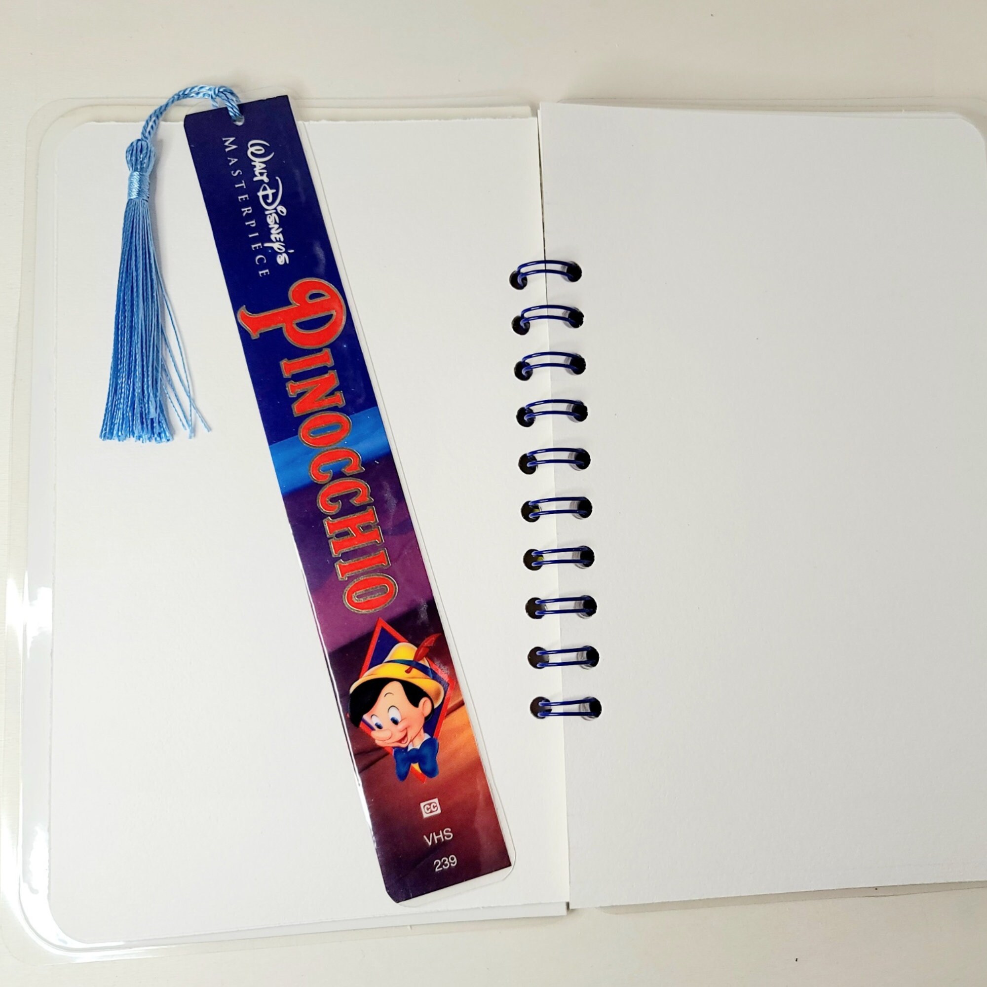 Pinocchio Journal, Upcycled VHS Notebook, Disney Autograph Book,fun ...