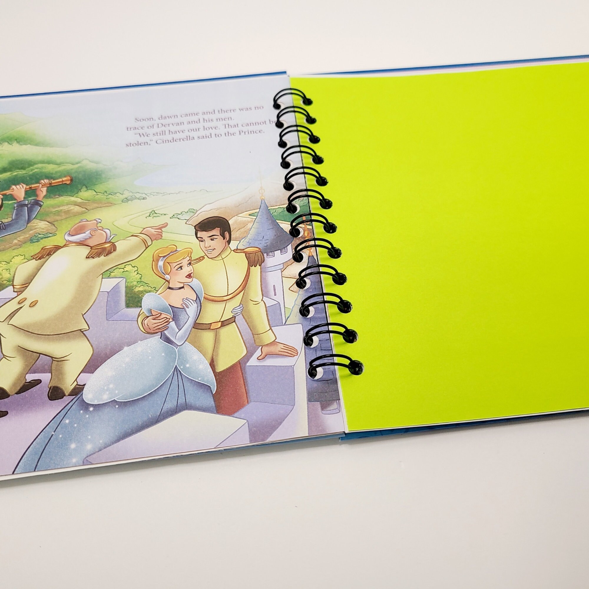 Disney Princess Autograph Book, Repurposed Cinderalla Story, Upcycled ...