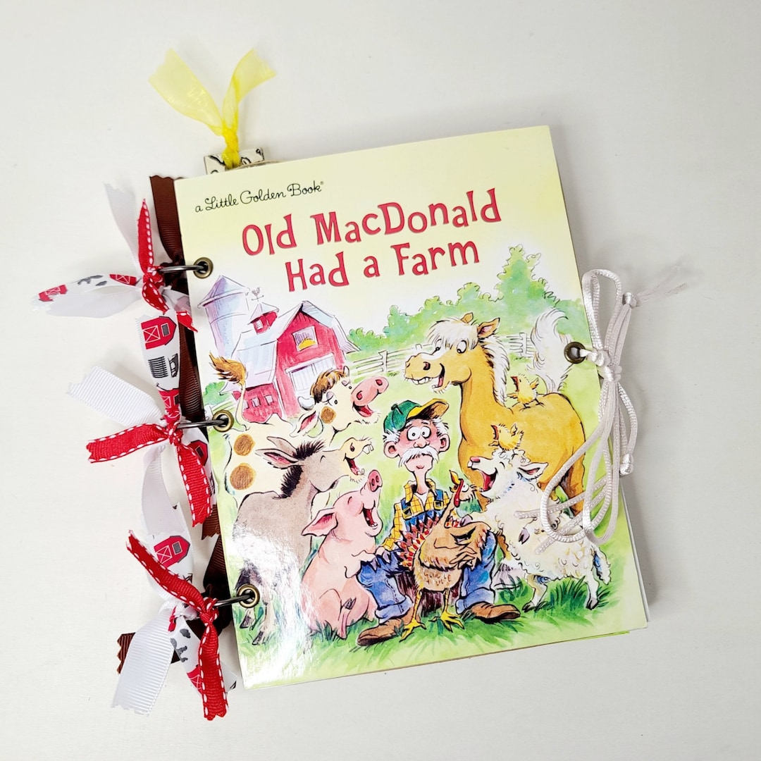 Vintage Old Macdonald Had a Farm Story, Little Golden Book Junk Journal ...