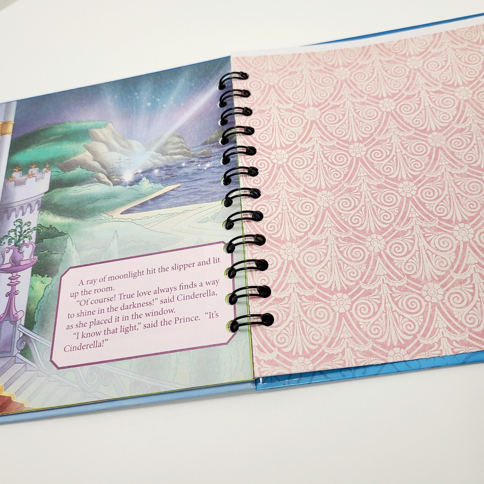 Disney Princess Autograph Book, Repurposed Cinderalla Story, Upcycled ...