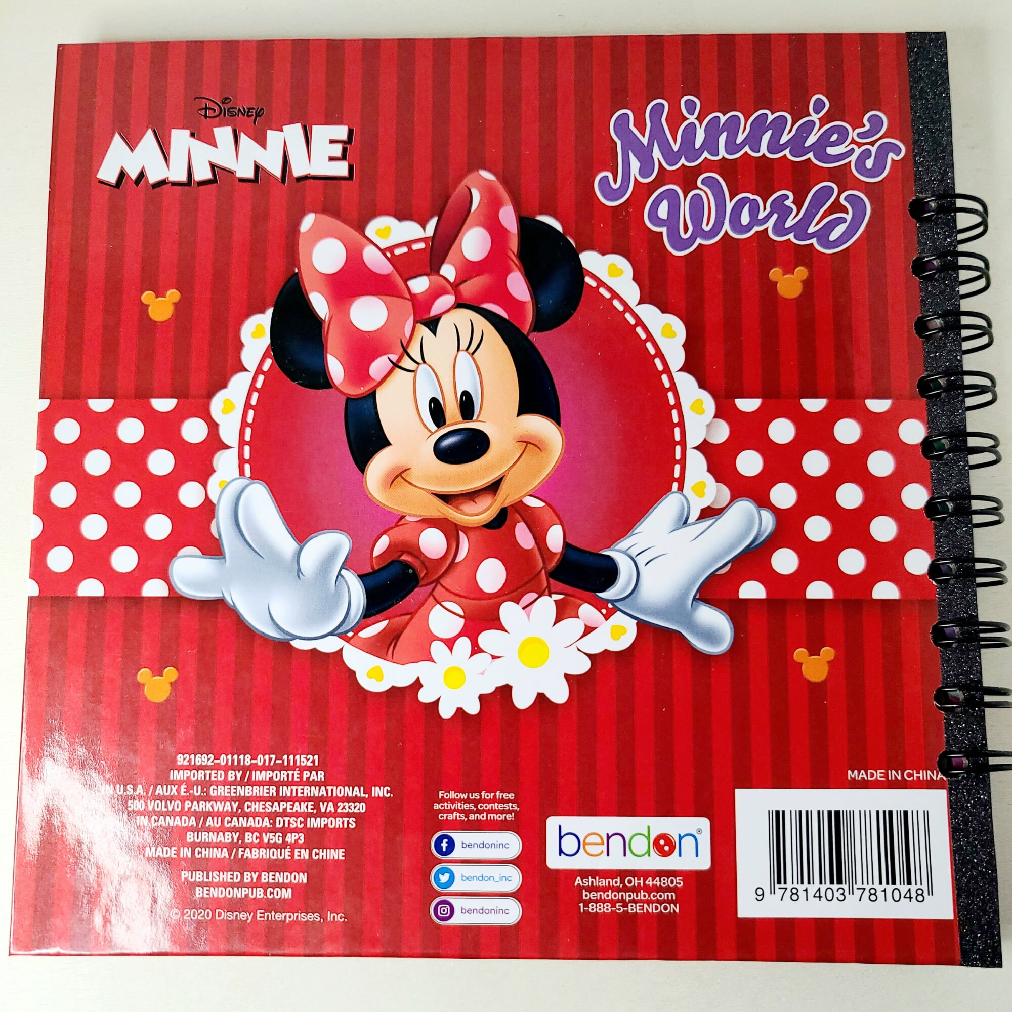 Disney Autograph Book, Repurposed Minnie Mouse Book, Upcycled Disney ...